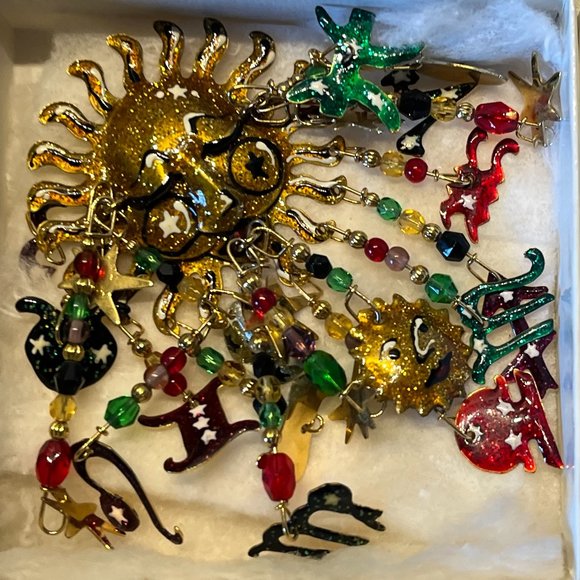 Lunch at the Ritz | Jewelry | Rare Vintage Lunch At The Ritz Zodiac Pin ...